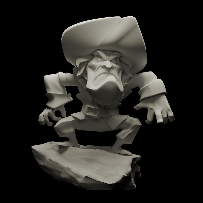 Pirate 3D STL Files, Detailed Design and High Quality - Etsy