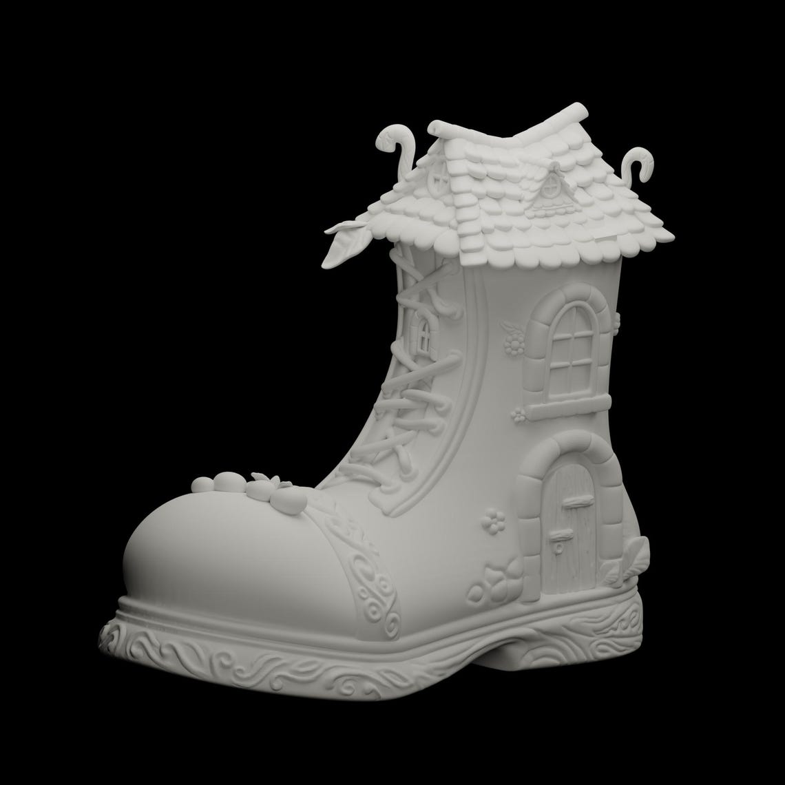 Shoe House 3D STL File: Detailed Design (digital Download) - Etsy