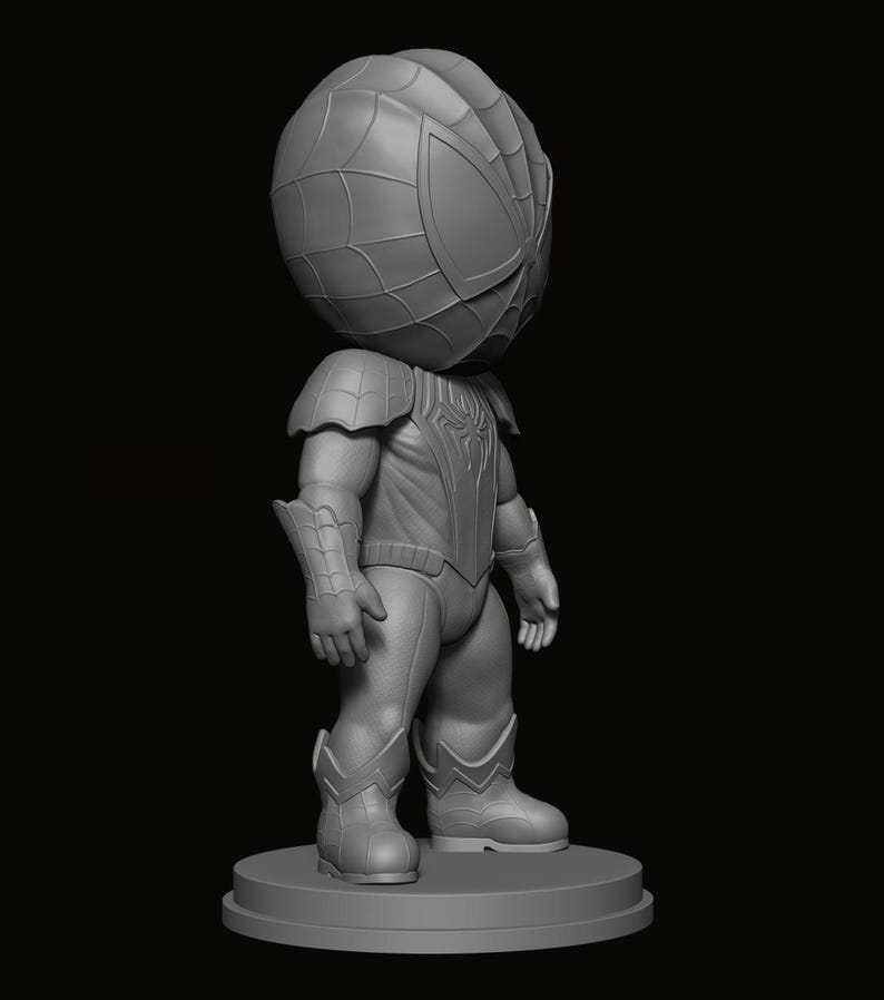 3D Chibi Baby Spider-man STL File: Detailed Design (digital Download ...