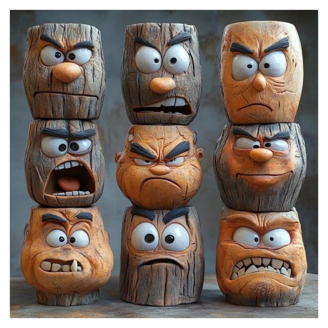 3d Planter Pot Heads, 3D STL Files, Detailed Design and High - Etsy