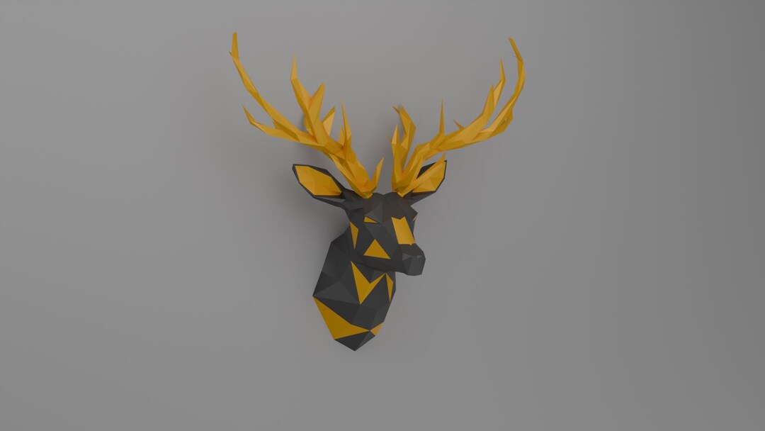 3d Wall Decor Deer, 3D STL Files, Detailed Design and High Quality - Etsy