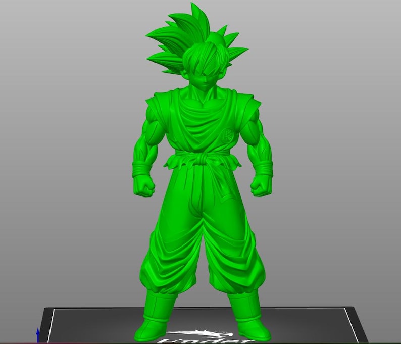 Goku - Dragon Ball 3D STL File: Detailed Design for 3D Printers ...