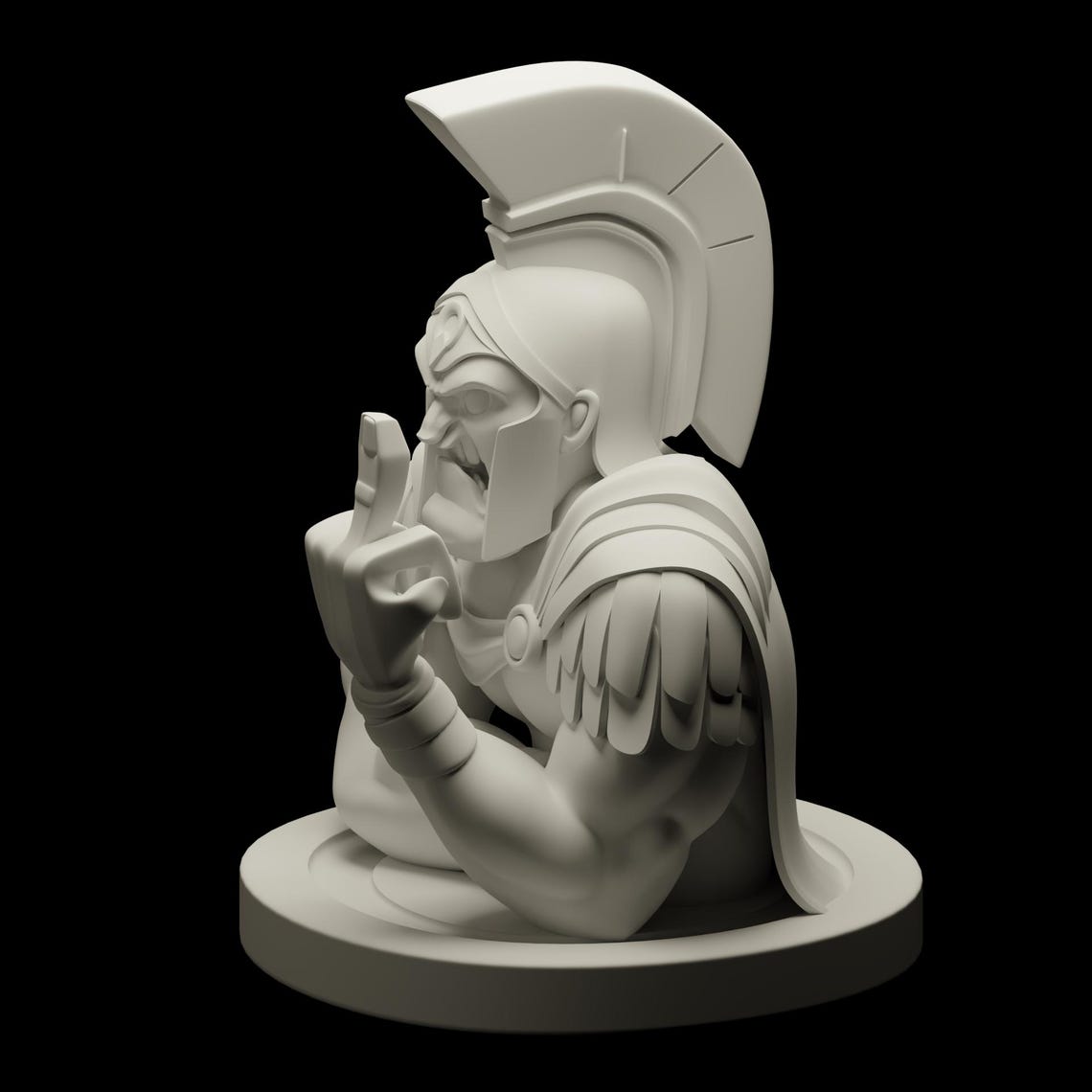 Gladiator Bust 3D STL File: Detailed Design - Etsy UK