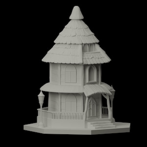 3D Wooden House STL Files: Detailed Design (digital Download) - Etsy