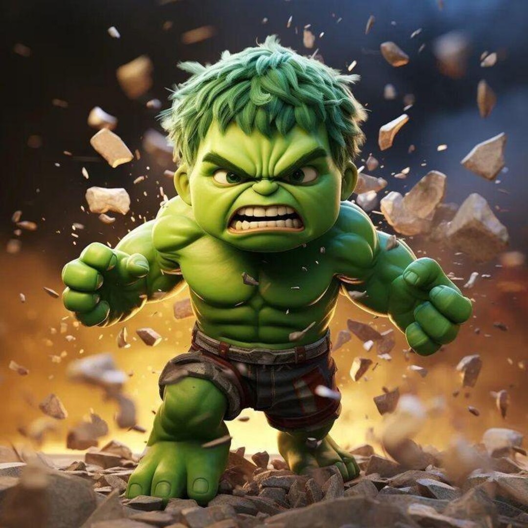 3D Chibi Baby Hulk STL Files: Detailed Design (digital Download) - Etsy