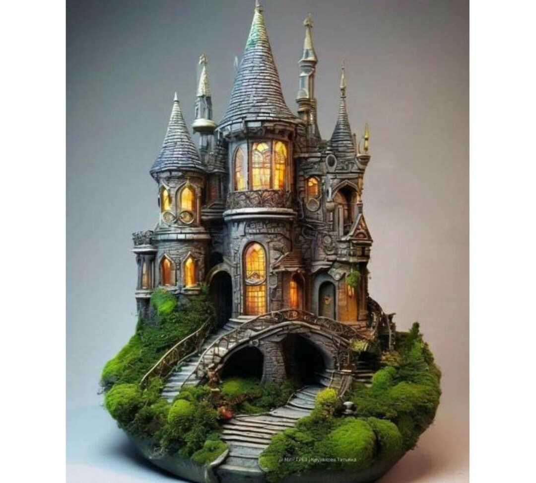 Detailed Castle House 3D STL Files (digital Download) - Etsy