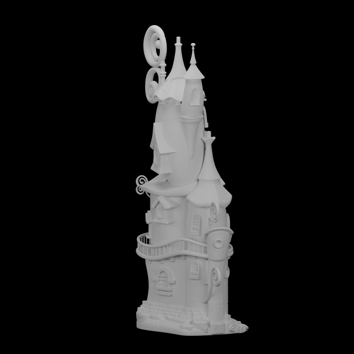 Tower House 3D STL Files: Detailed Design for 3D Printers - Etsy