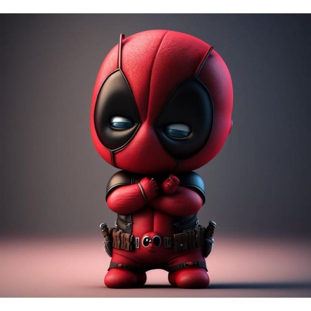 3D Chibi Baby Deadpool STL File (digital Download) - Etsy