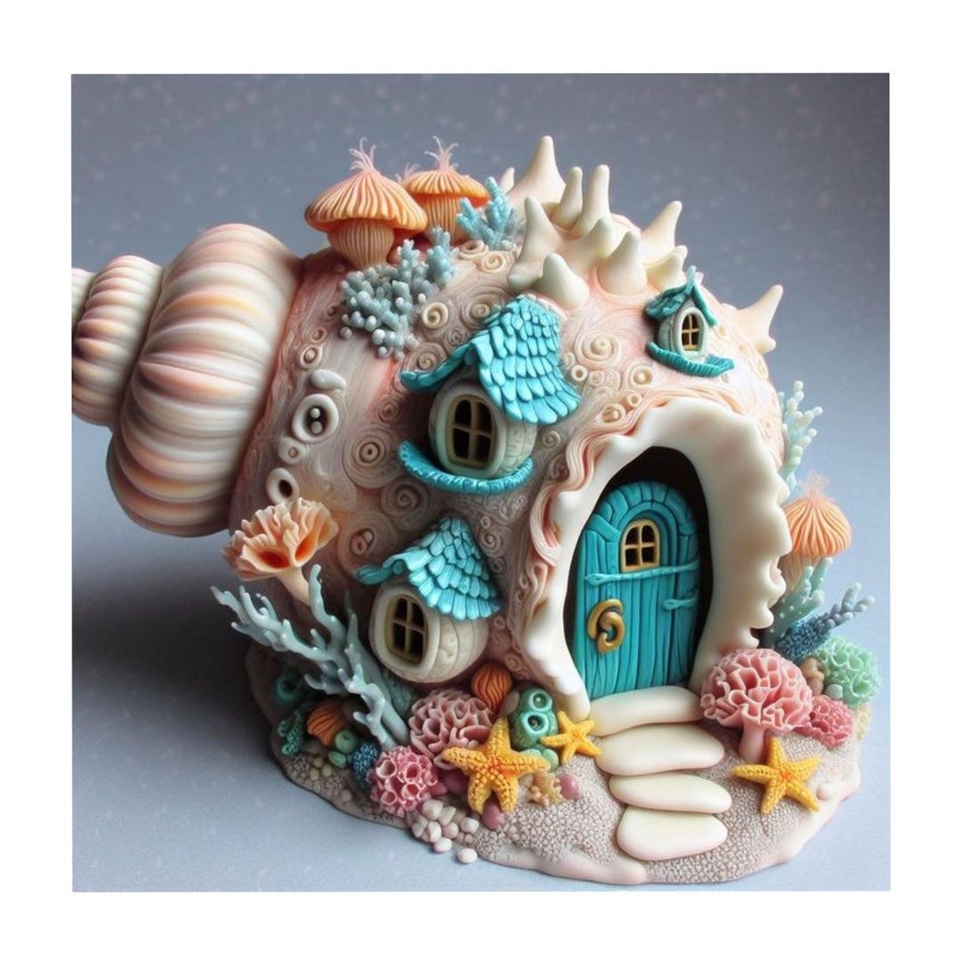 Seashell House 3D STL Files, Detailed Design and High Quality - Etsy ...