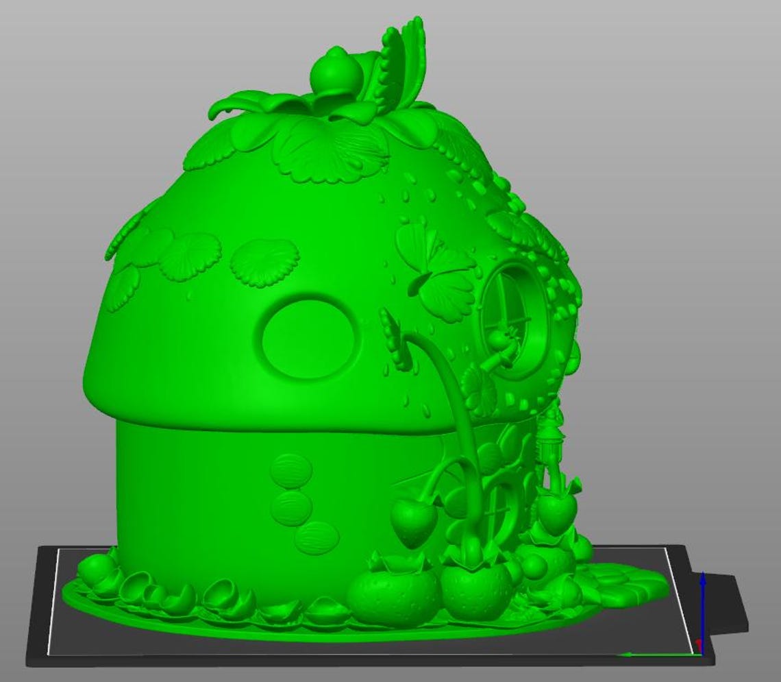 Strawberry House 3D STL Files: Detailed Design (digital Download) - Etsy