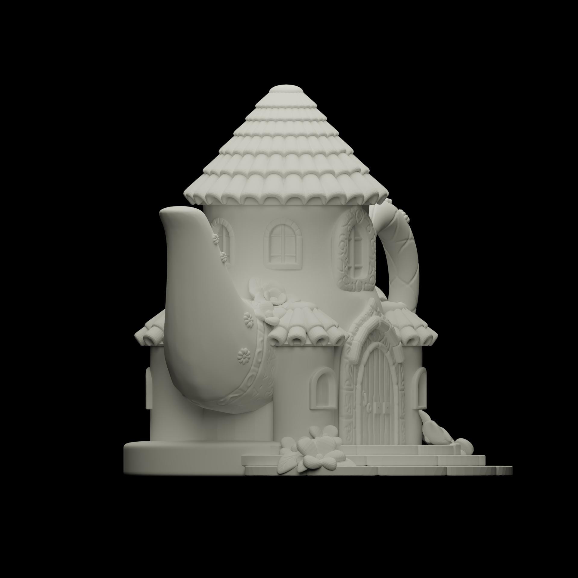 Teapot House 3D STL Files, Detailed Design and High Quality - Etsy