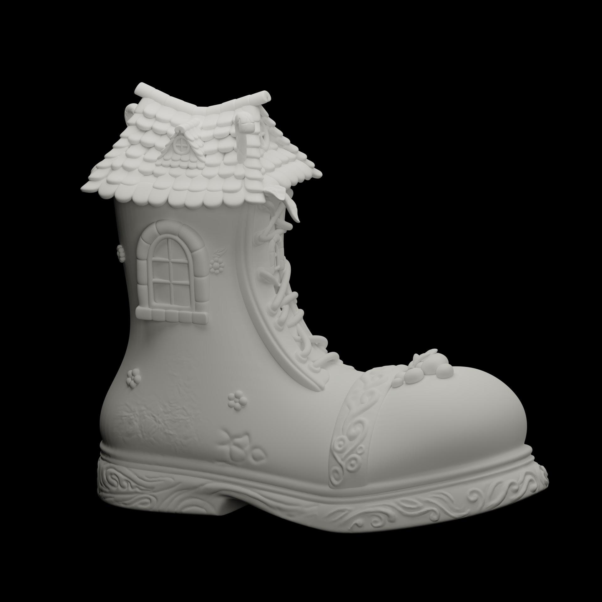 Shoe House 3D STL File: Detailed Design (digital Download) - Etsy