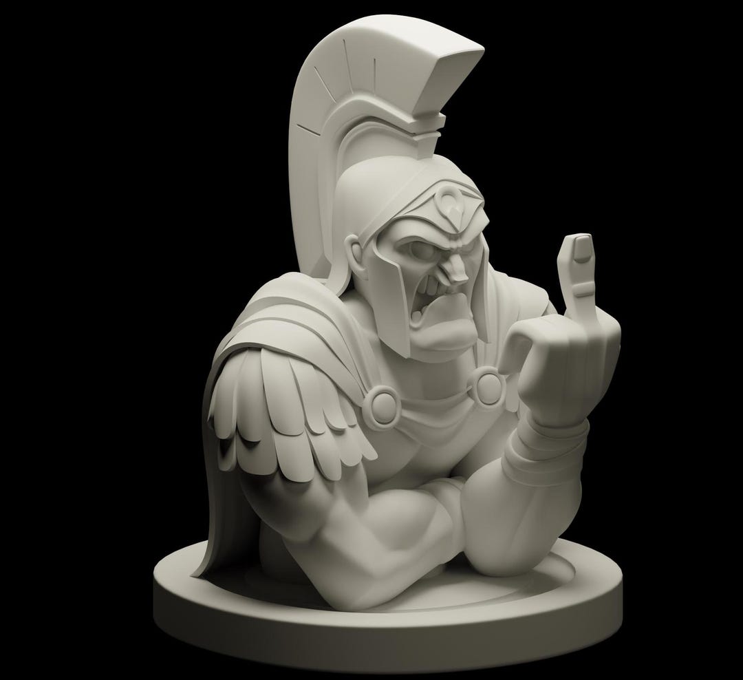 Gladiator Bust 3D STL File: Detailed Design - Etsy UK