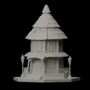 3D Wooden House STL Files: Detailed Design (digital Download) - Etsy