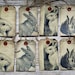 Bunny Gift Tag Prim Rabbit Vintage Style Hangtags Easter - Etsy