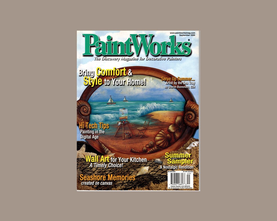 Paintworks Magazine September 2005 Issue - Etsy