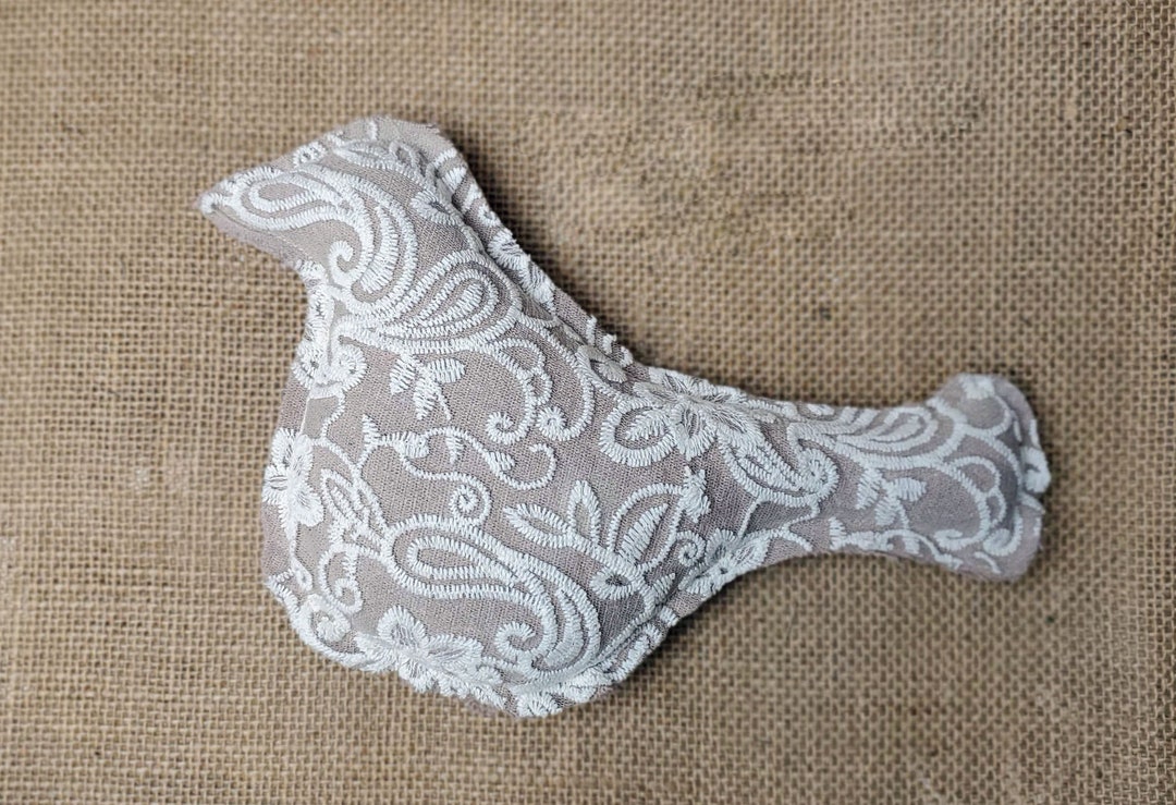 Bird Handmade With Vintage Lace 084034 - Etsy