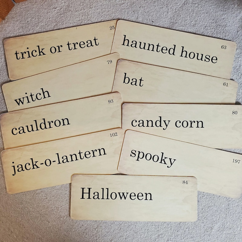 Vintage Witch Flash Card - Etsy