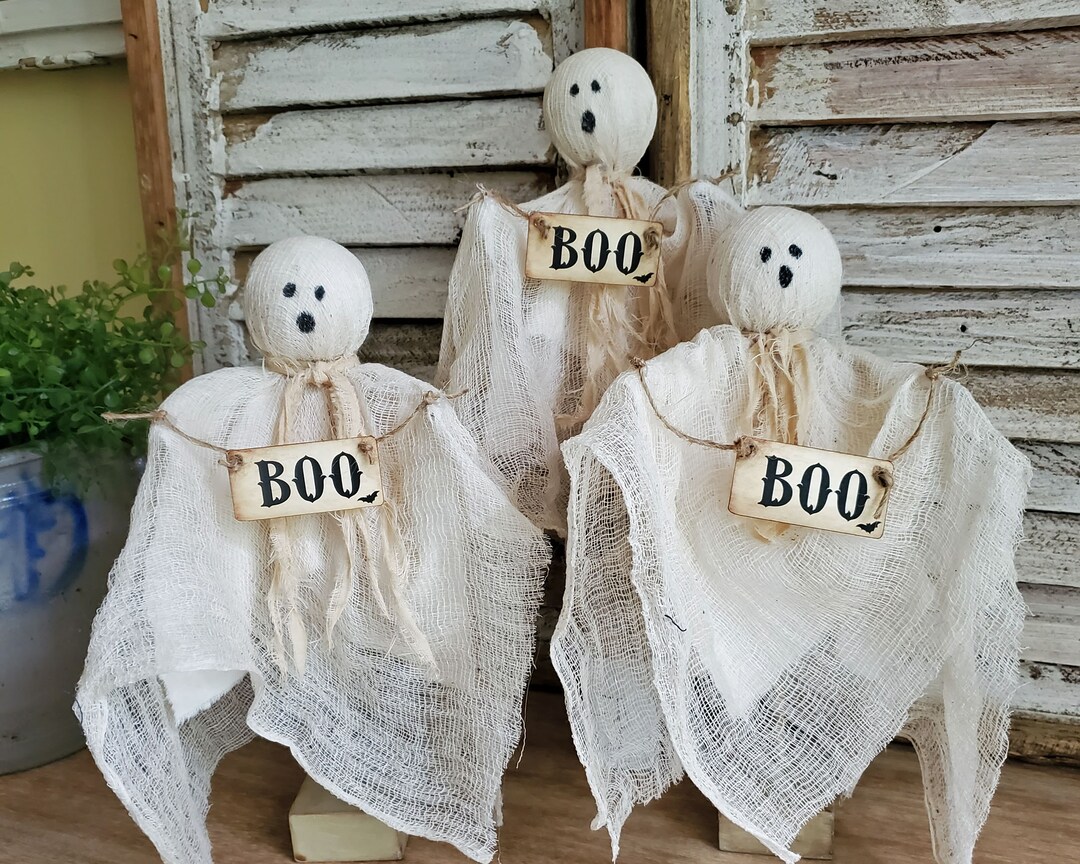 Halloween Decor - Standing Boo Ghost - Table Top Figure - Etsy