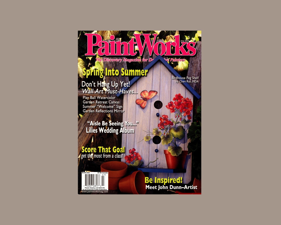 Paintworks Magazine July 2005 Issue - Etsy