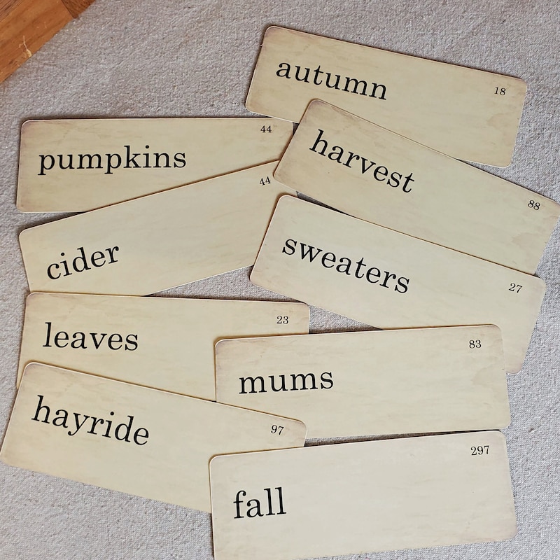 Vintage Flashcards - Etsy