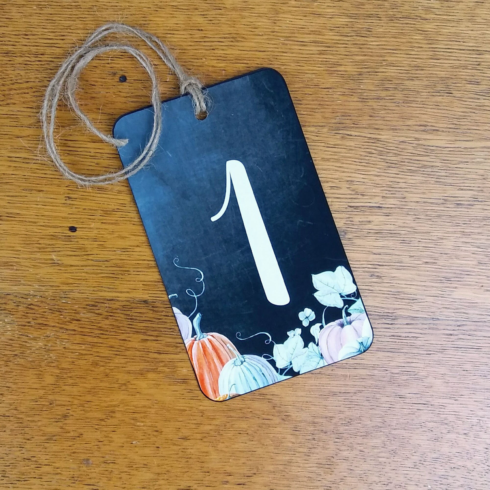 Pumpkin Wedding Table Numbers Fall Events Watercolor Pumpkins | Etsy