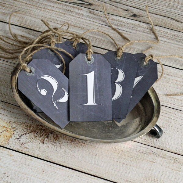 Number Tags - Etsy