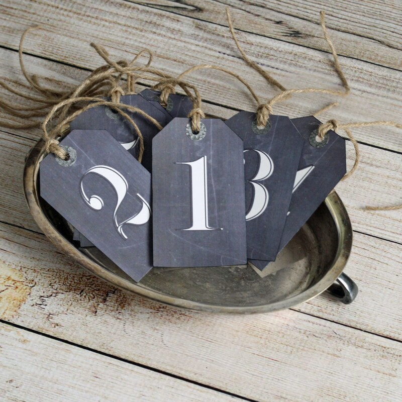 Number Tags - Etsy