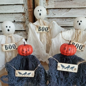 Halloween Decor - Standing Boo Ghost - Table Top Figure - Etsy