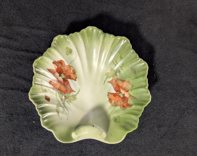 Antique Royal Rudolstadt Porcelain Poppy Shell Dish - Etsy