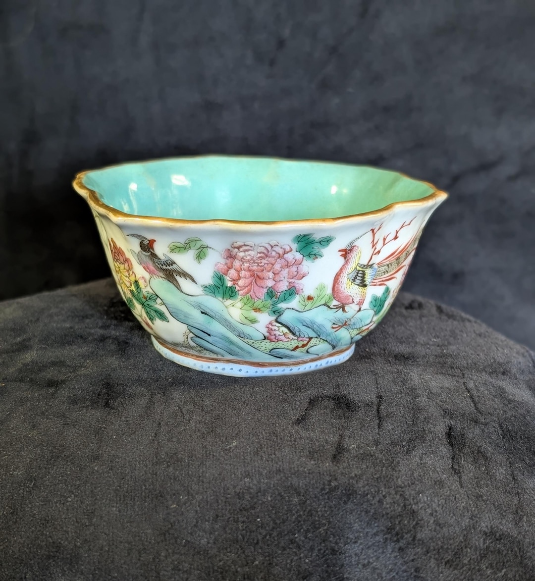 Antique Porcelain Chinese Tongzhi Famille Rose Bowl - Etsy