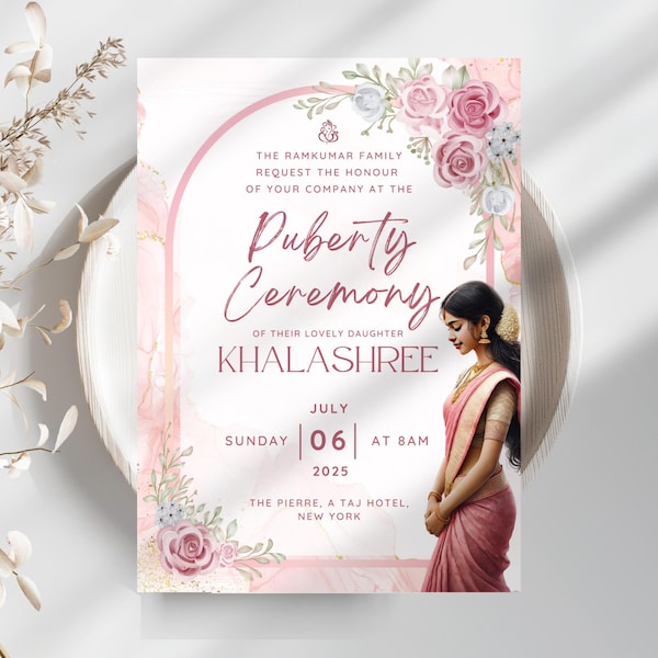 Puberty Ceremony Invitation - Etsy