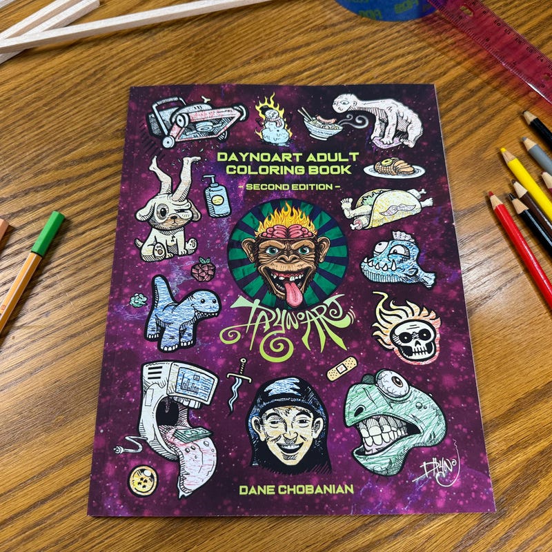 Pop Art Coloring Book - Etsy