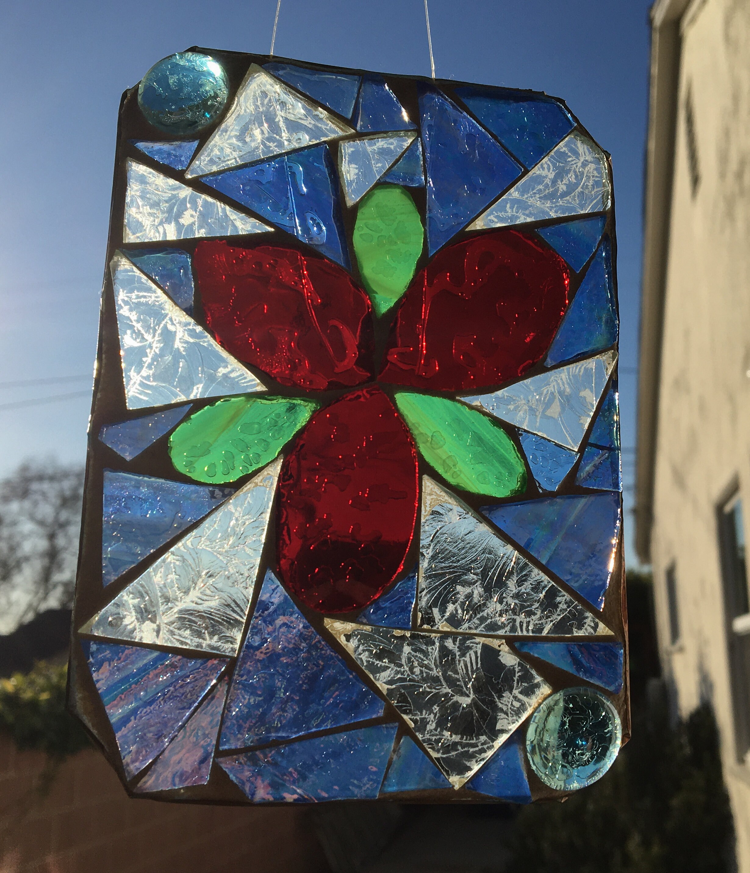 Stained Glass Mosaic Suncatcher - Etsy