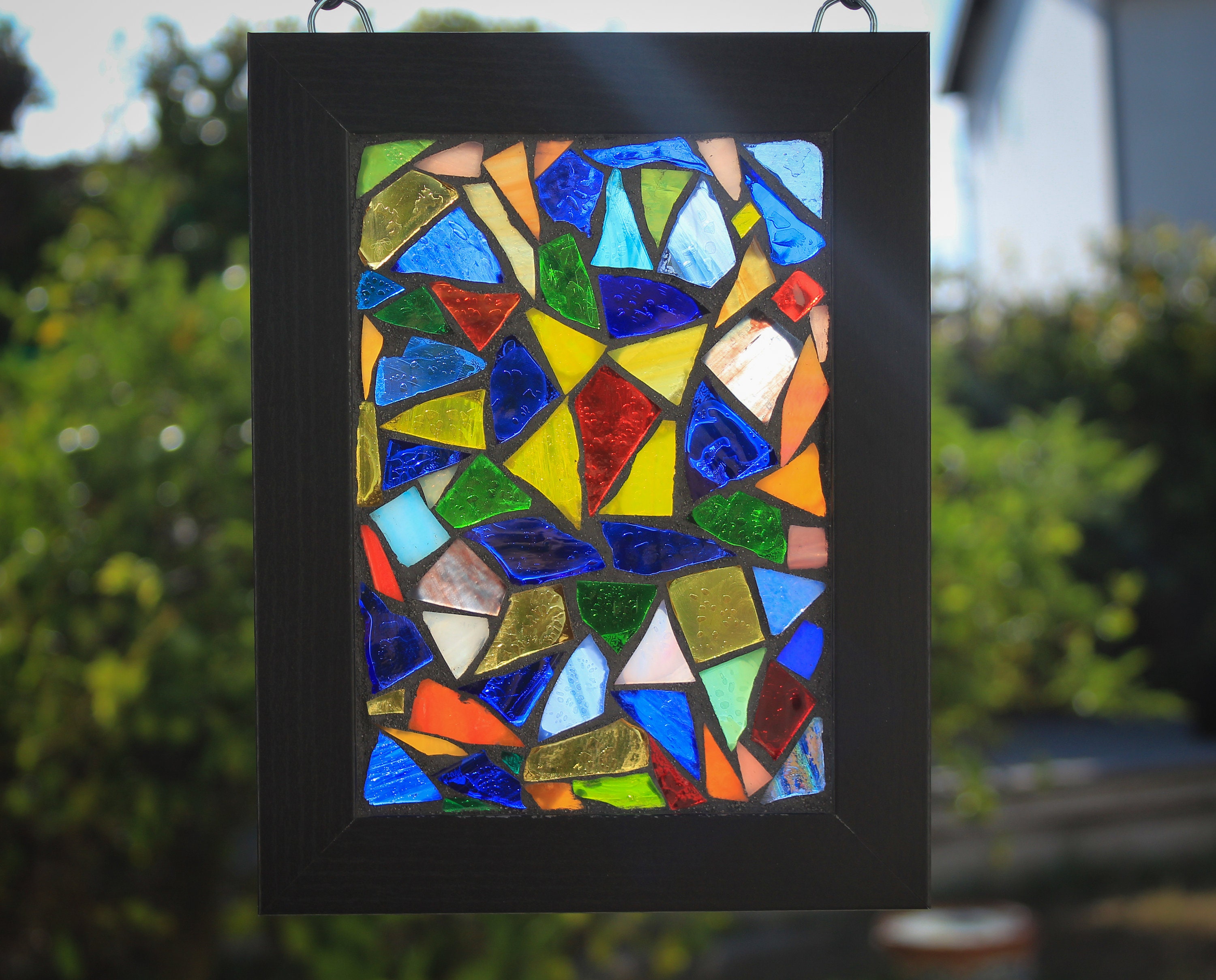 Shards - Stained Glass Mosaic Window Art - Etsy