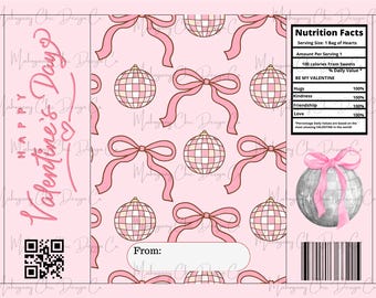 Custom Printable Chip Bag Love Bear Valentine's Day - Etsy