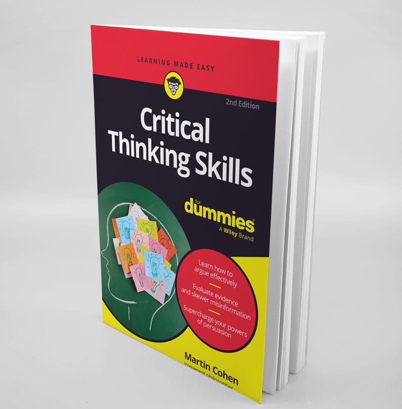 Critical Thinking Skills for Dummies - Etsy