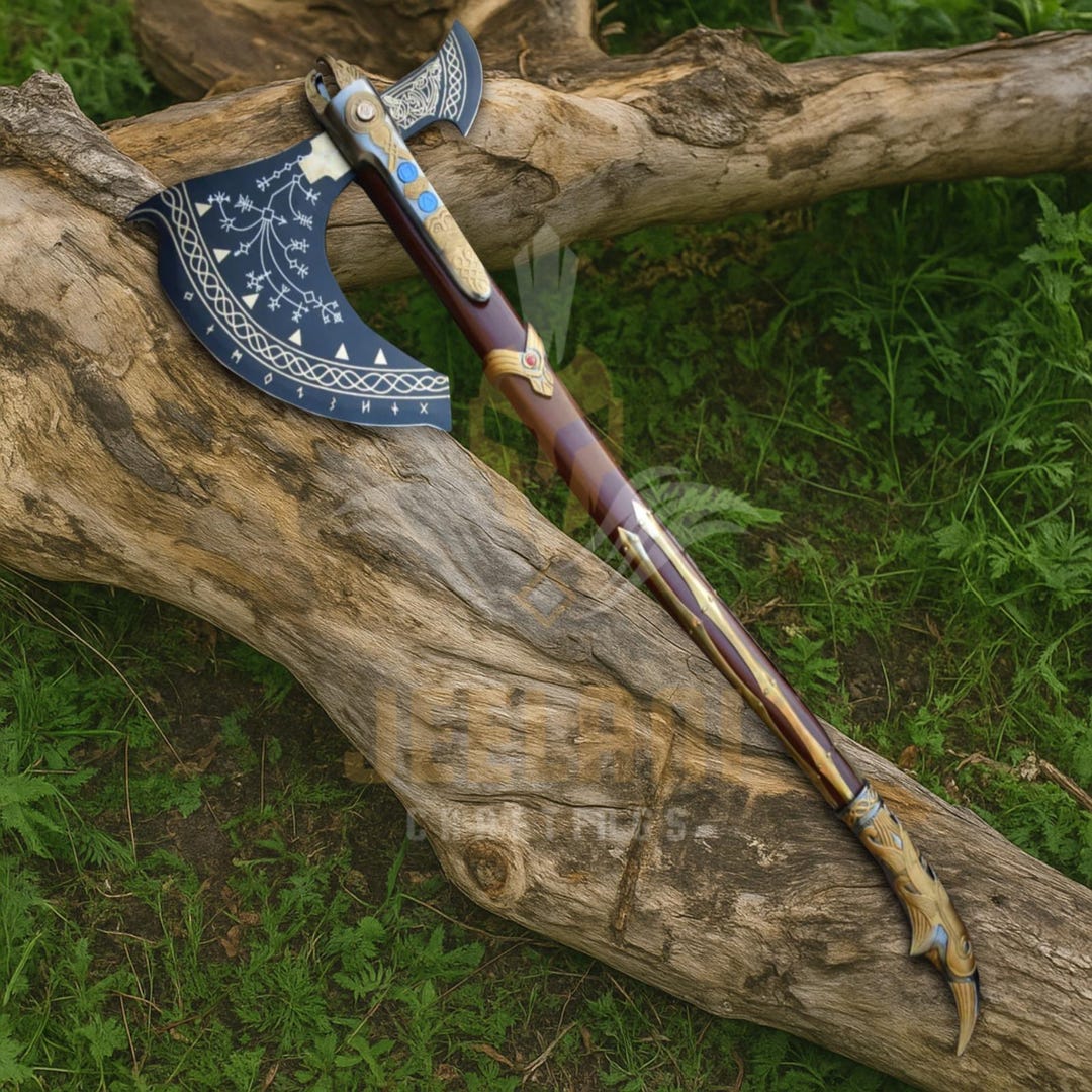 God of War Kratos Leviathan Axe, Scandinavian Axe, Axe, Viking Axe ...