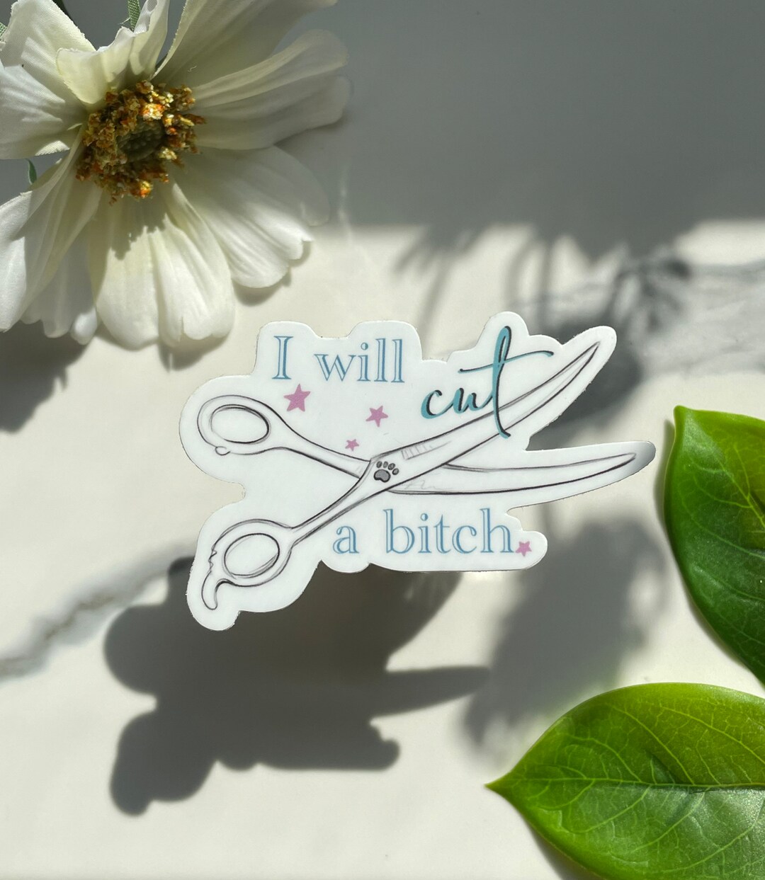 I Will Cut a B Sticker or Magnet, Die Cut-vinyl, Groomer Humor, Dog ...