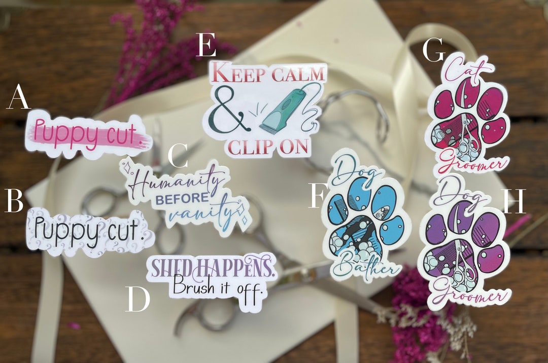 Grooming Sticker Bundle, Groomer Stickers, Grooming Humor, Dog and Cat ...