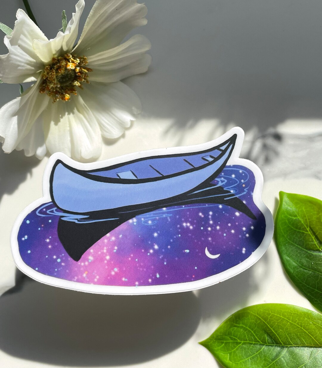 Astral Canoe Sticker or Magnet, Camping Sticker, Lake Sticker, Galaxy ...
