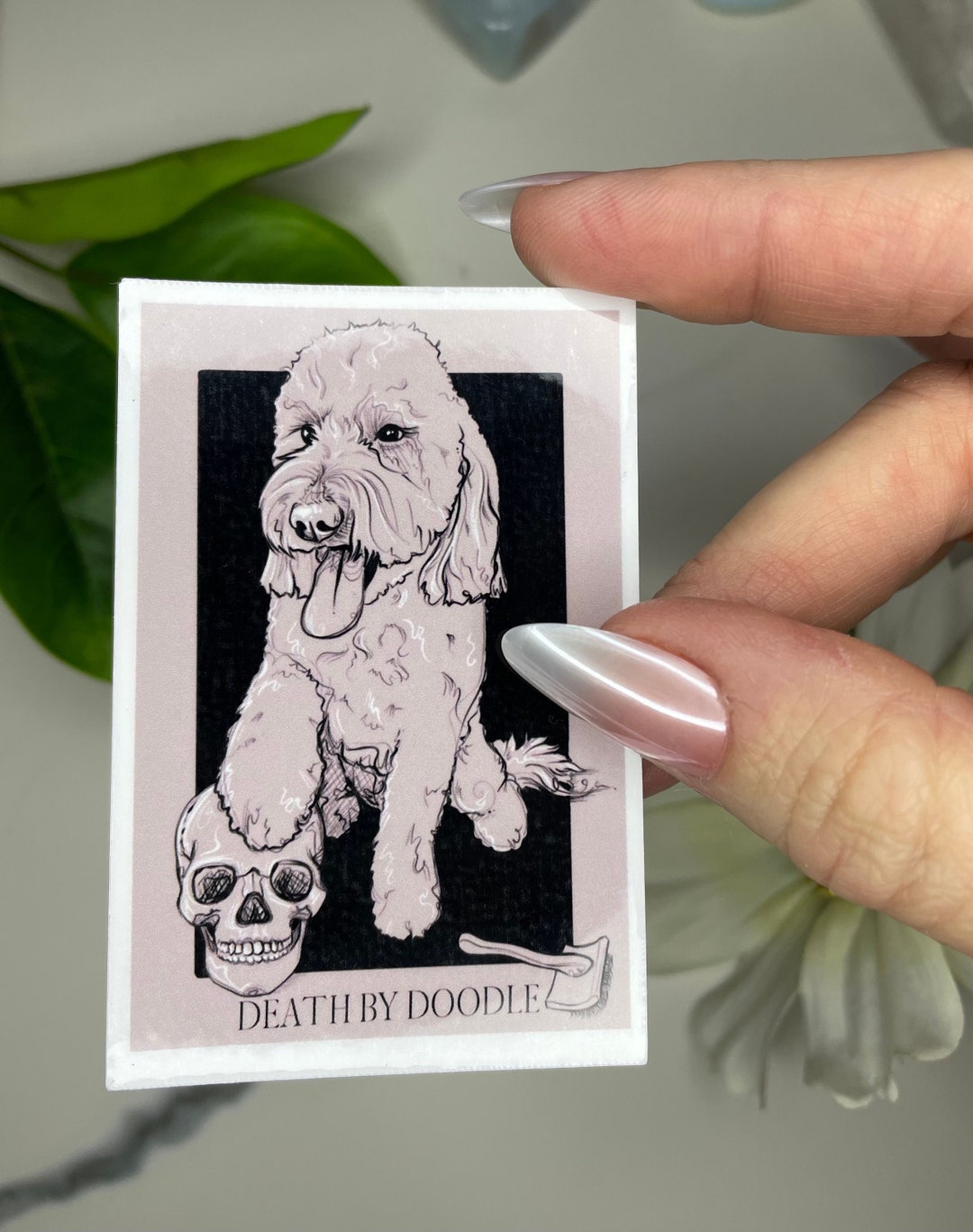 Death by Doodle Sticker, Goldendoodle Sticker, Dog Grooming Sticker ...