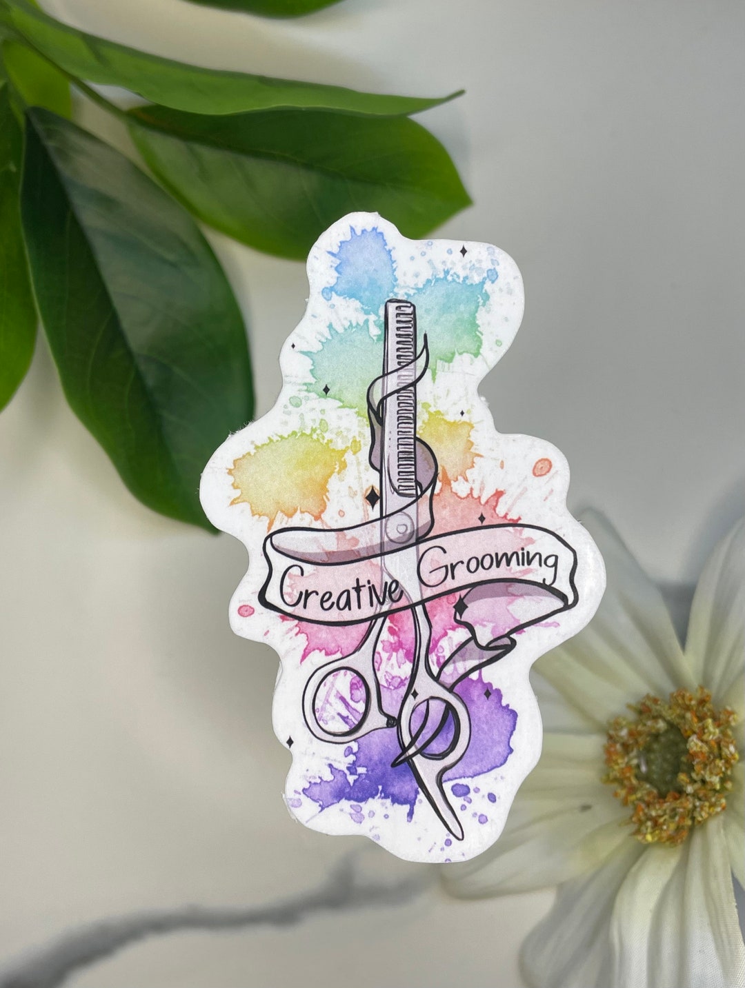 Creative Grooming Sticker or Magnet, Dog Grooming Sticker, Groomer ...