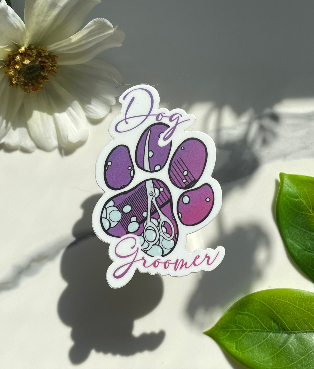 Dog Groomer Sticker or Magnet, Die Cut Sticker, Dog Grooming Sticker ...