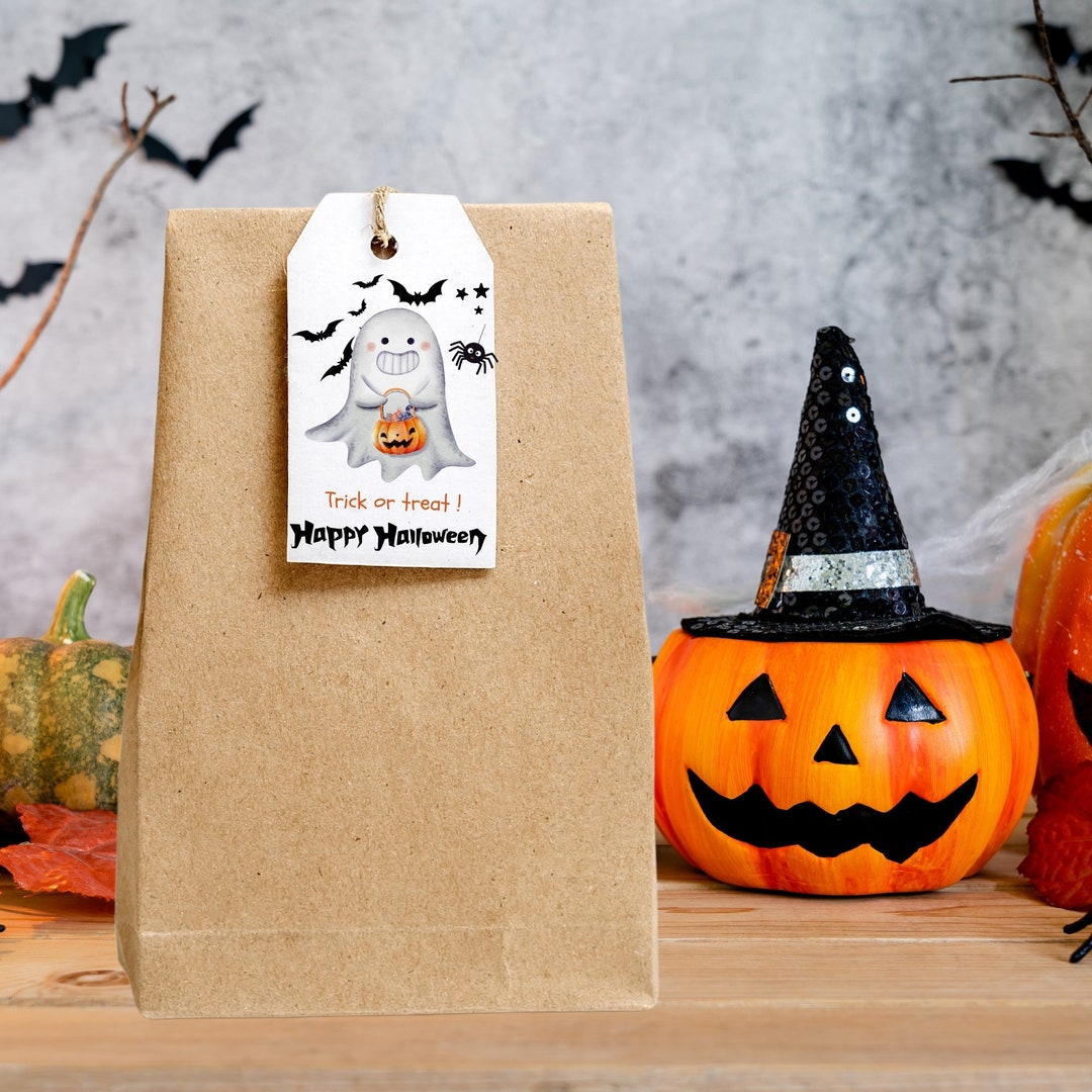 Happy Halloween Tag,printable Halloween Tags,ghost Tag,trick or Treat ...