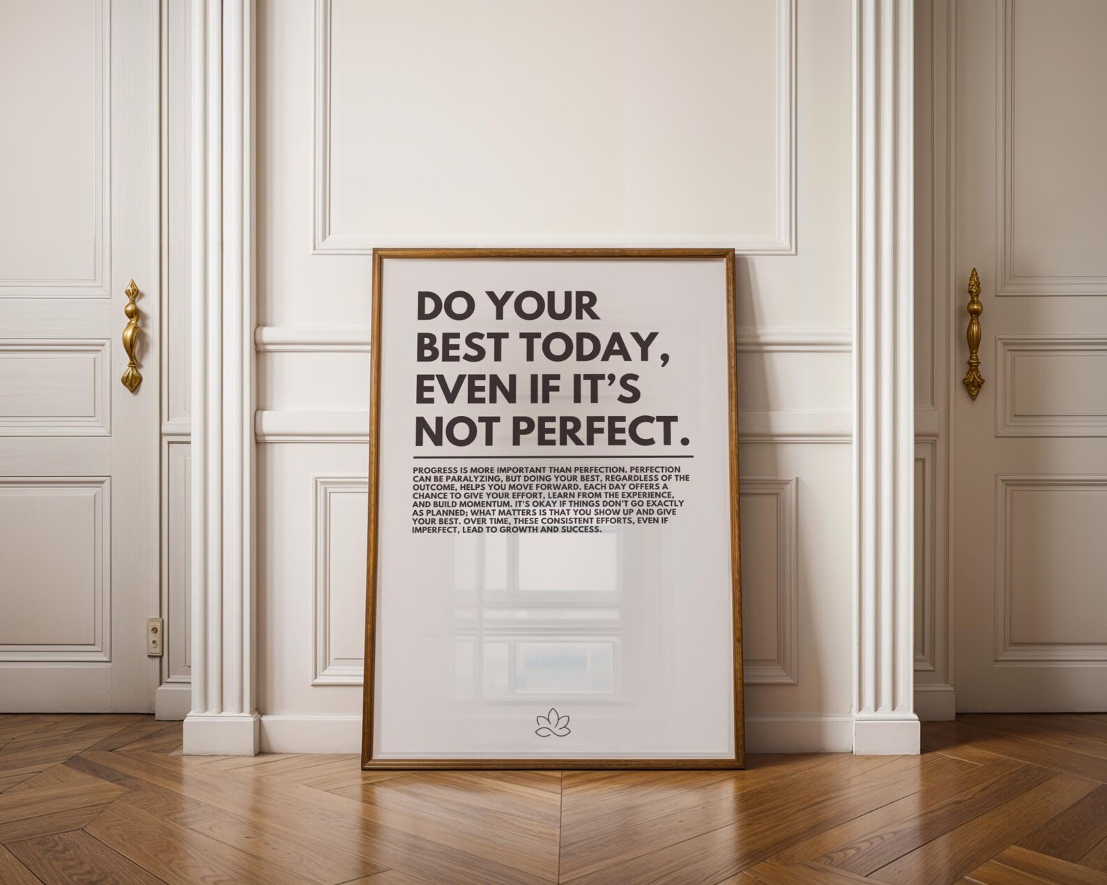 Motivational Do Your Best Today, Even If It's Not Perfect Poster for ...