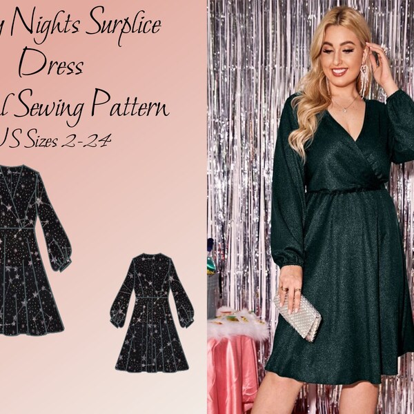 Surplice Top Sewing Pattern - Etsy