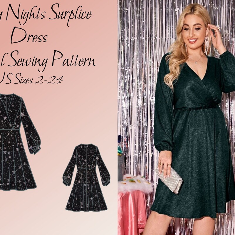 Surplice Top Sewing Pattern - Etsy