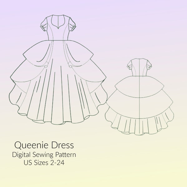 Princess Dress Pattern - Etsy