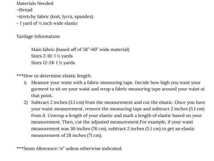 Dina Bike Shorts Digital Sewing Pattern US Sizes 2-24 - Etsy